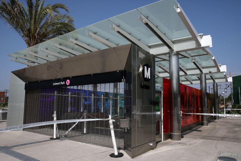 Metro K Line, connecting Crenshaw District to Westchester, opens to the ...