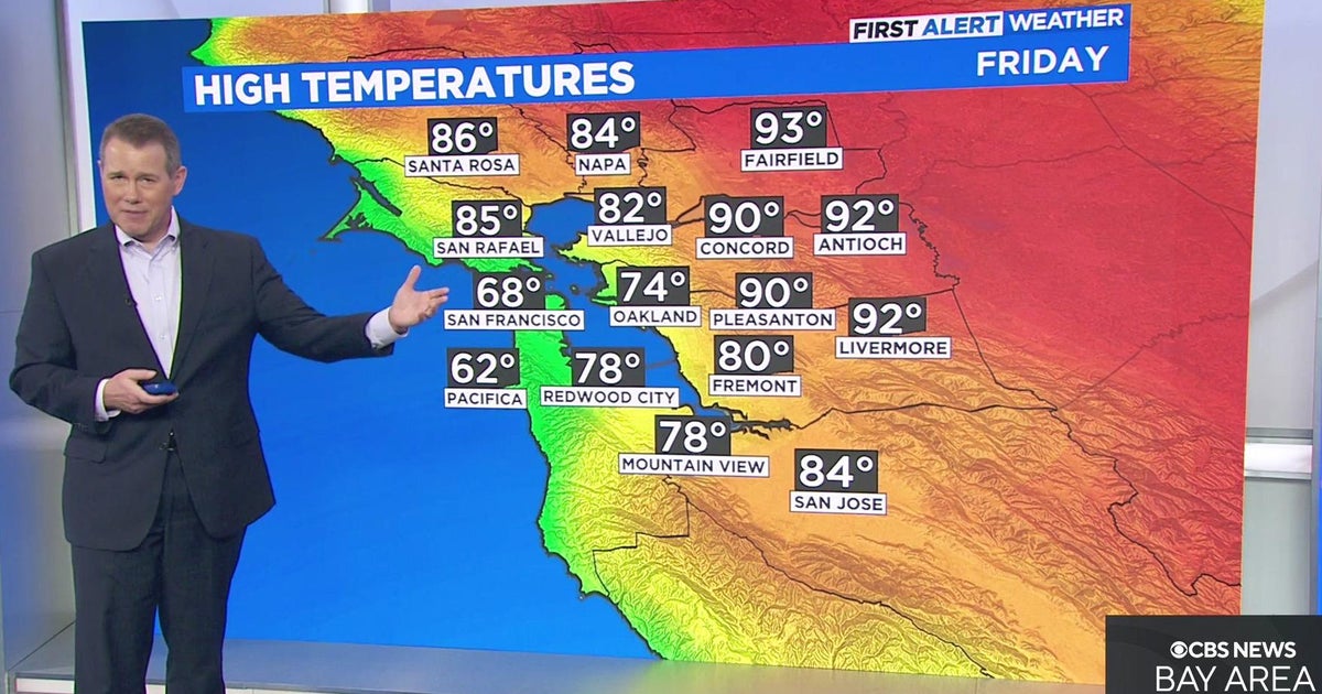 First Alert Weather Thursday Night Forecast Cbs San Francisco