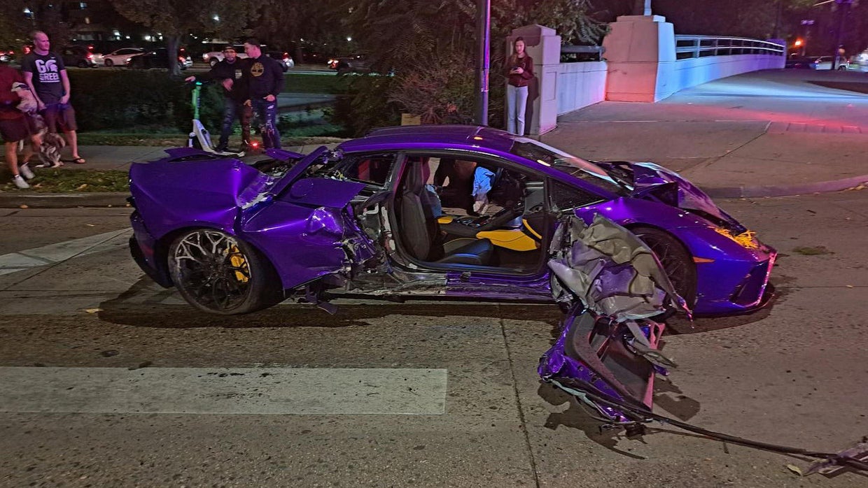 Witness: Racing Lamborghinis crash, drivers arrested for DUI - CBS Colorado