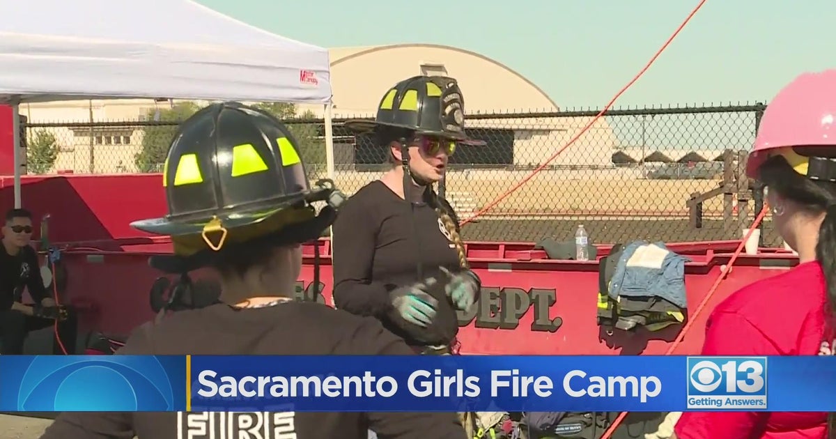 Sacramento firefighters host camp for girls - CBS Sacramento