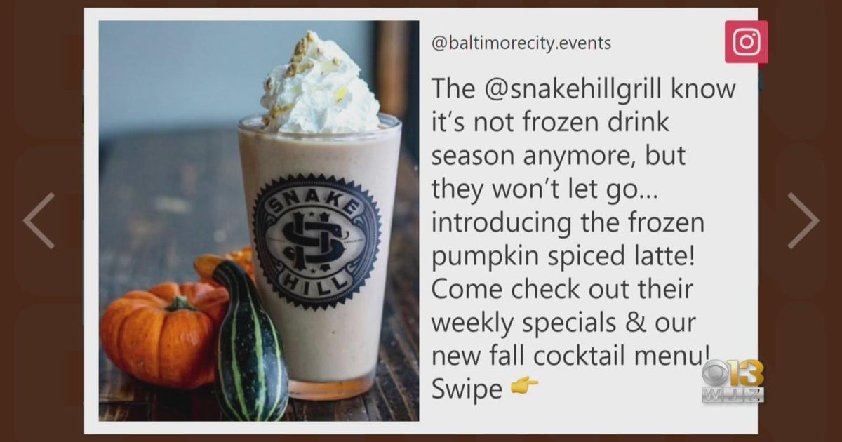 Baltimore Buzz: Snake Hill has a froze pumpkin spice latte - CBS Baltimore