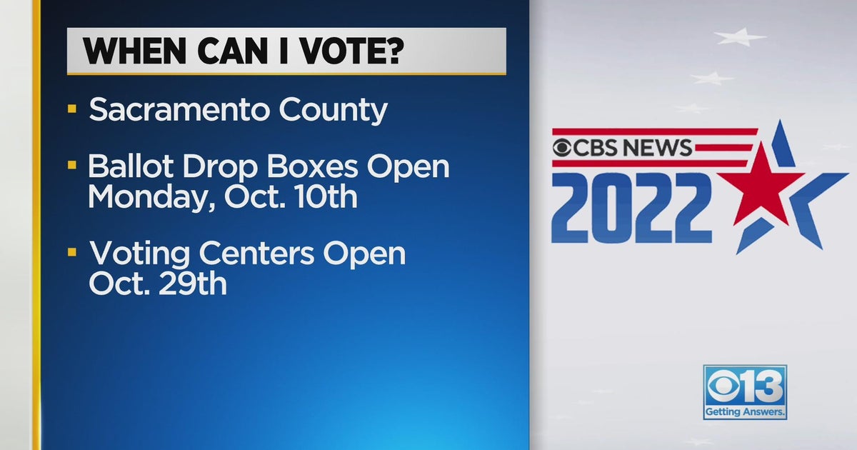 How to vote in the November elections in Sacramento County - CBS Sacramento