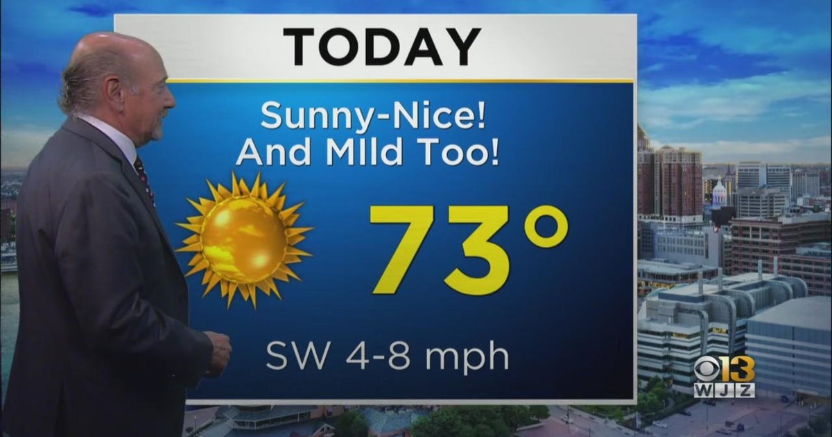 Marty Bass has your Tuesday afternoon forecast - CBS Baltimore