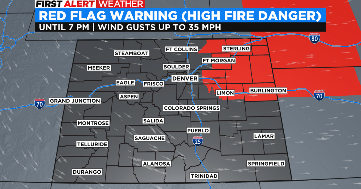 Breezy and warm Tuesday prompts a Red Flag Warning in Colorado - CBS ...