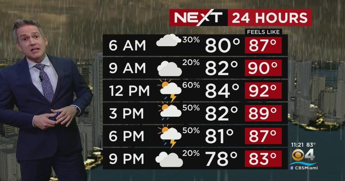 Miami Weather Wednesday 10/12/22 11PM - CBS Miami