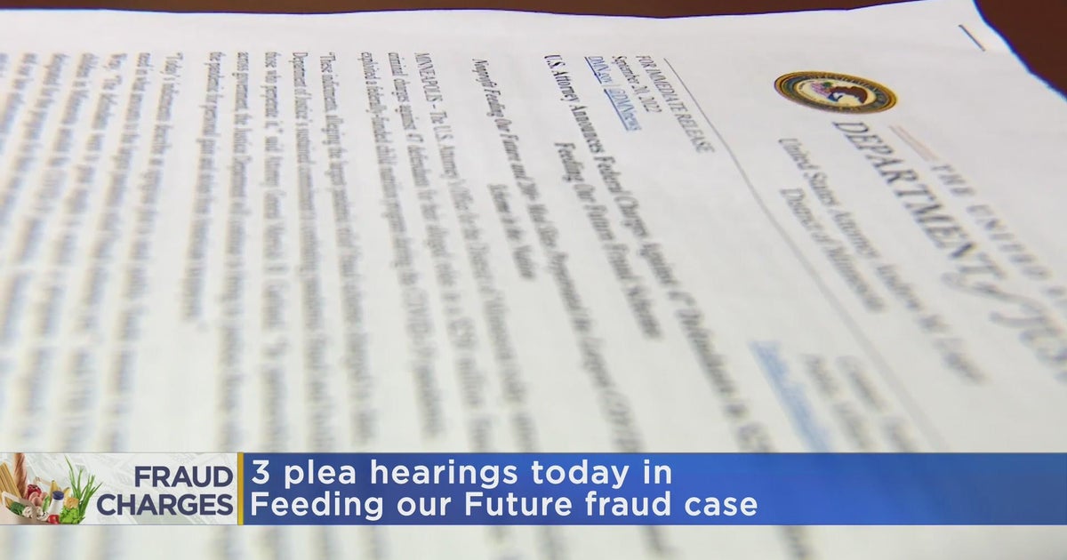 Three plea hearings Thursday in Feeding Our Future fraud case - CBS ...