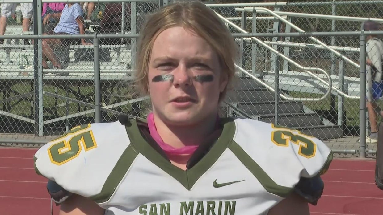 JV football player Katie Martin creating 'herstory' at San Marin High ...