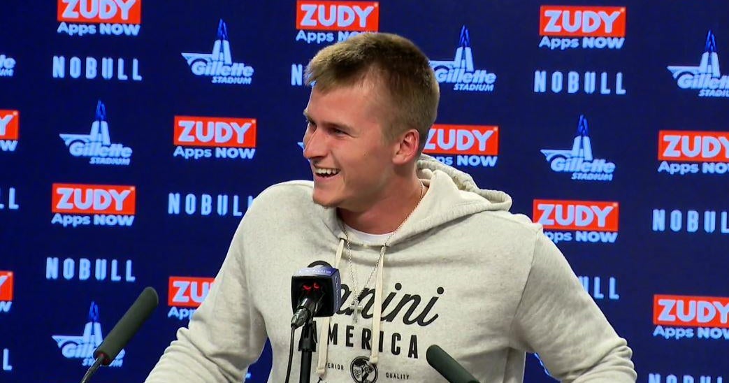 Bailey Zappe is aware of Zappe Fever, but isn't focused on it - CBS Boston