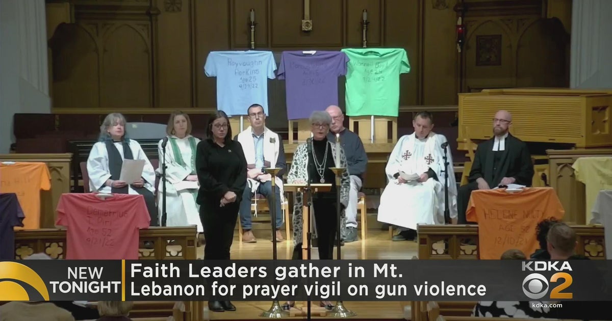 Faith leaders gather for prayer vigil on gun violence - CBS Pittsburgh