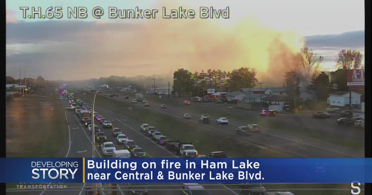 Crews battle structure fire in Ham Lake - CBS Minnesota