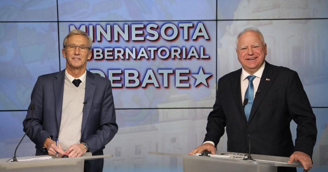 Walz, Jensen face off in only TV debate in governor's race - CBS Minnesota