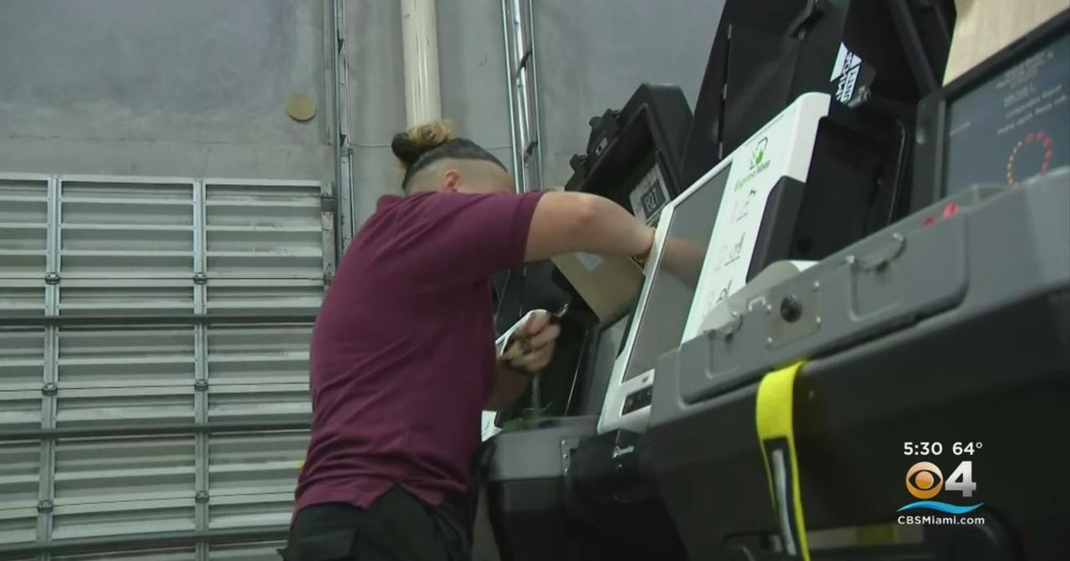 Tabulation machines being tested ahead of Election Day - CBS Miami