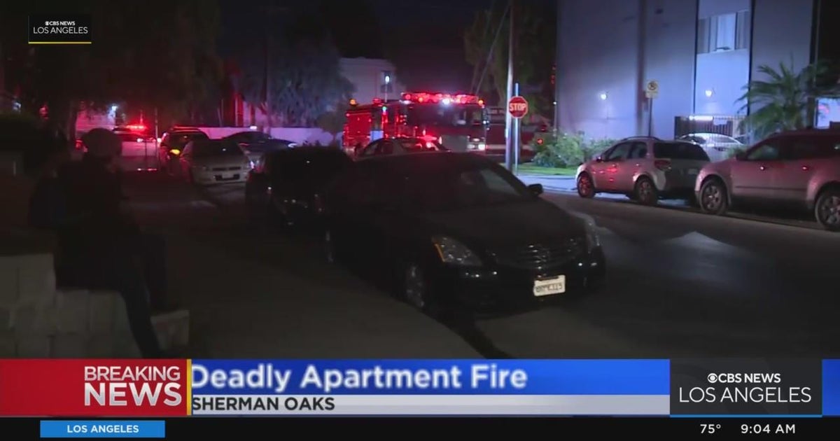 Sherman Oaks apartment fire kills 1 person, dog - CBS Los Angeles