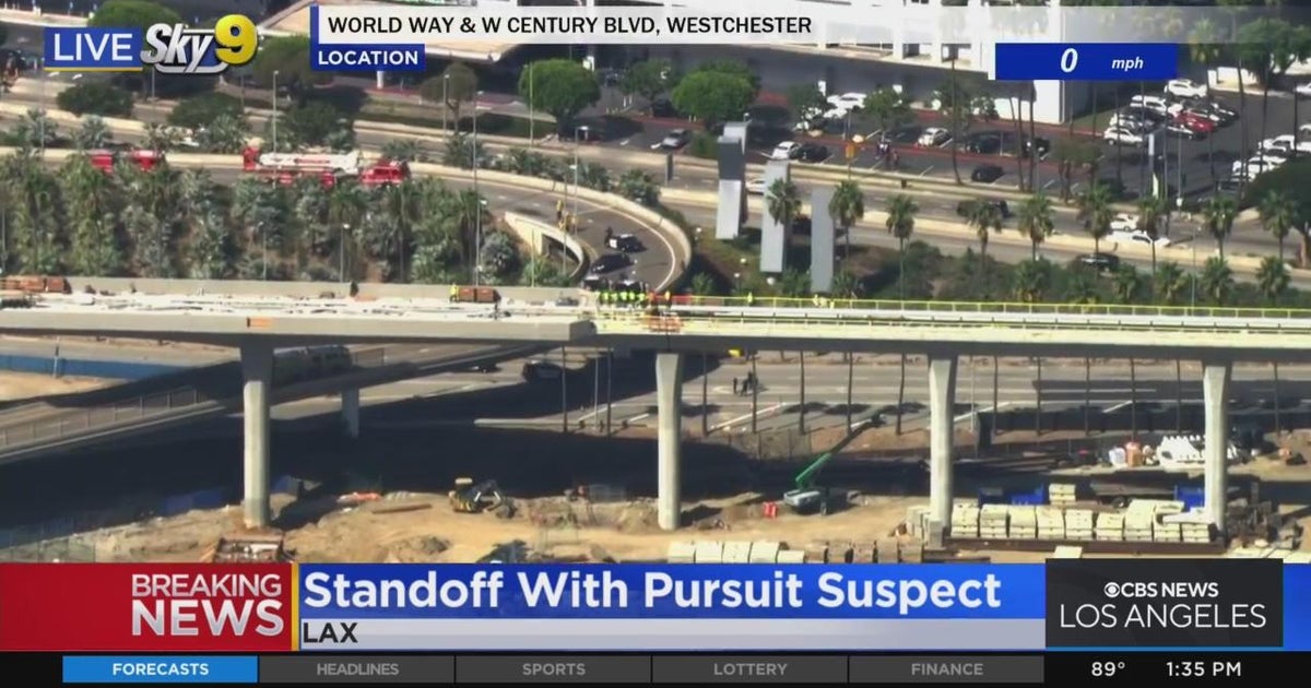 Standoff with pursuit suspect as police attempt to convince man to ...