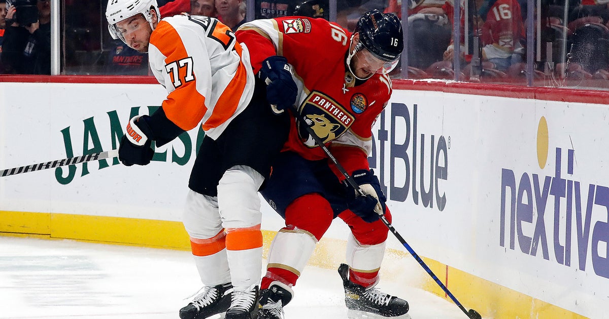 Carter Verhaeghe scores twice, Panthers beat Flyers 4-3 - CBS Miami