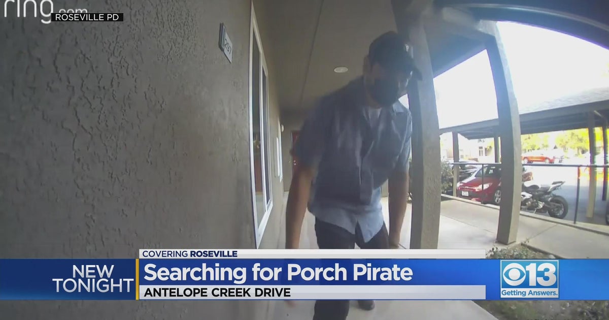 Roseville Porch Pirate Caught On Camera Cbs Sacramento