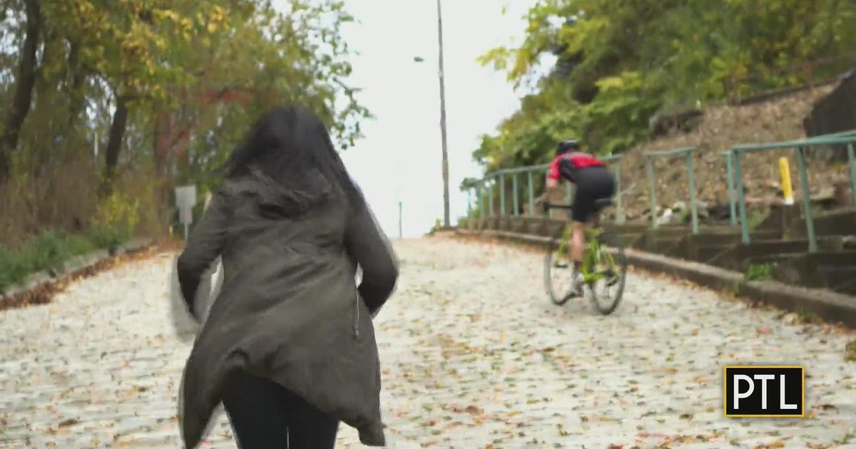 Bicyclists take on Pittsburgh's steepest hills - CBS Pittsburgh