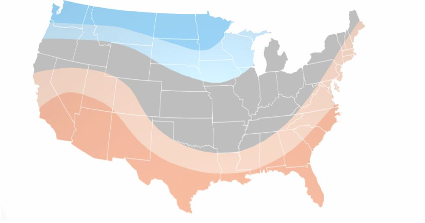 A cooler than normal winter is forecast for a dozen states amid rising ...