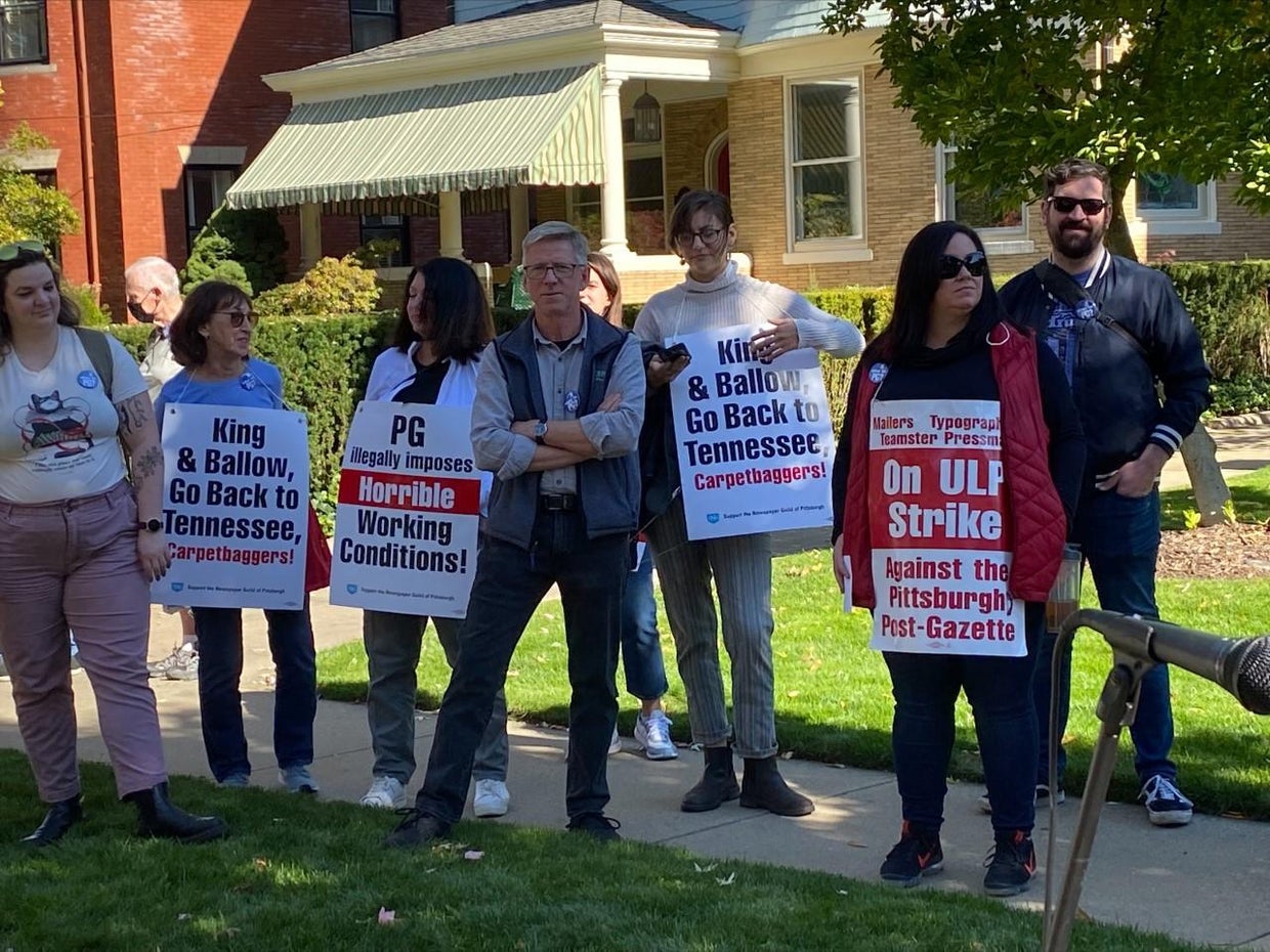 Pittsburgh Post-Gazette workers continue strike this weekend - CBS ...