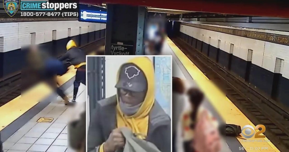 Surveillance video shows violent subway station shoving attack - CBS ...