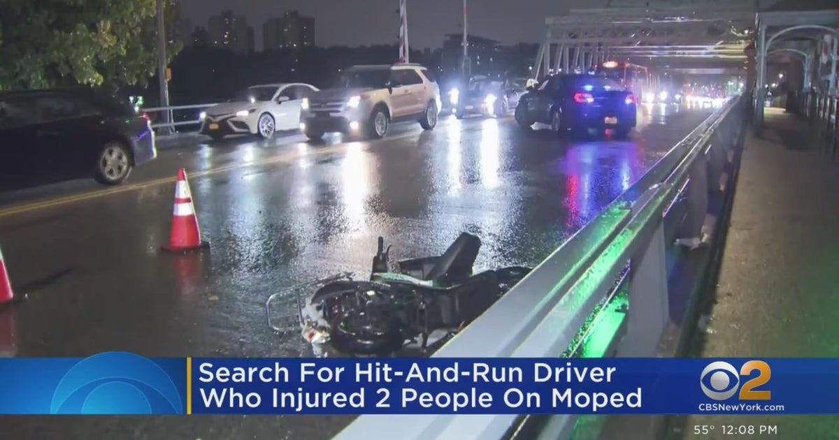 Hit And Run Driver Wanted After Striking 2 On Moped Cbs New York