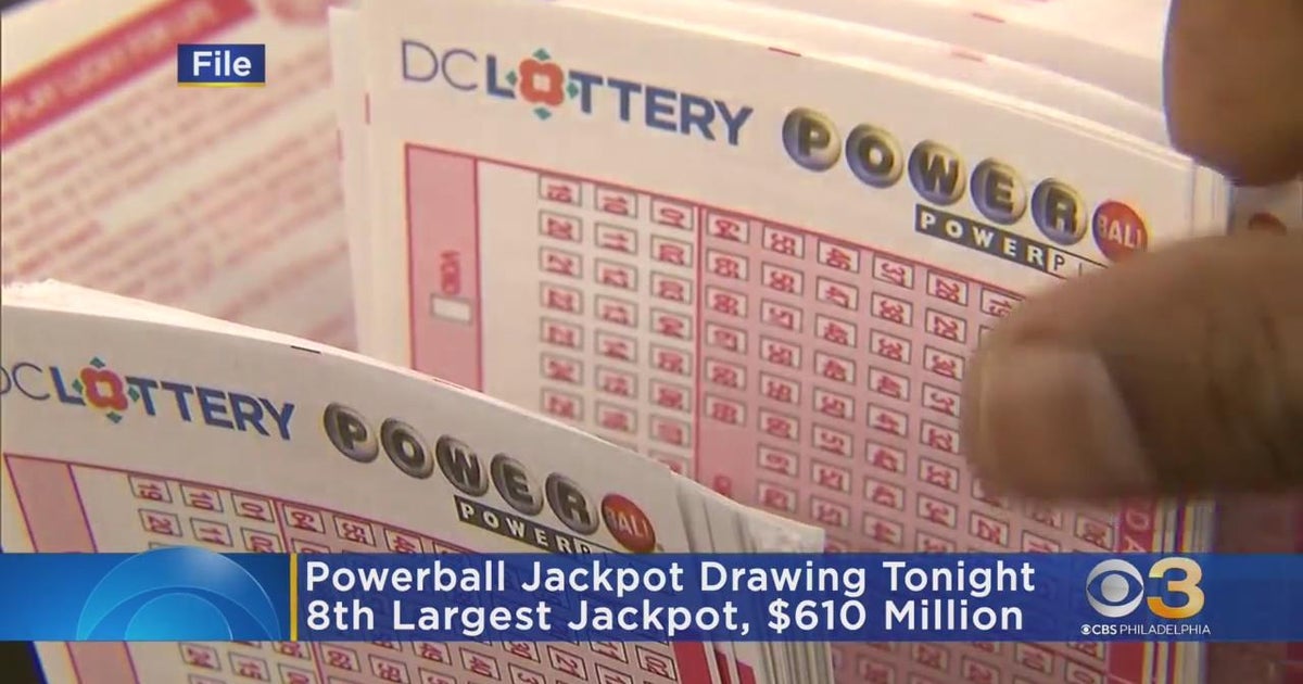 Powerball drawing up to $610 million - CBS Philadelphia