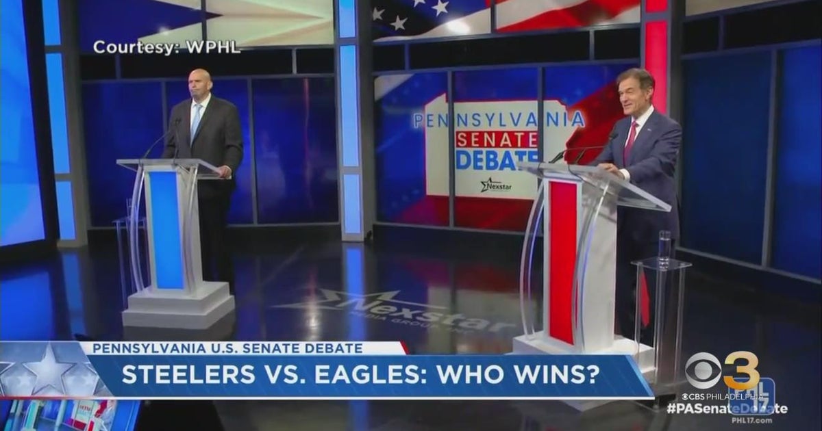 John Fetterman, Mehmet Oz face off in Pa. Senate debate - CBS Philadelphia