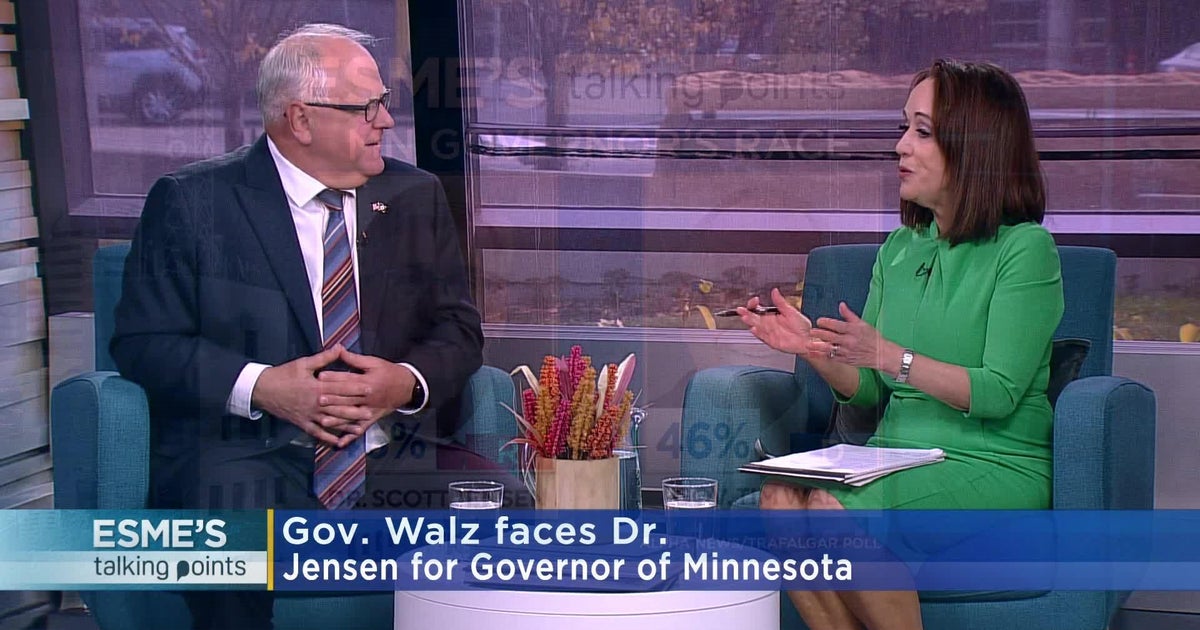 Esme Murphy goes 1-on-1 with Gov. Tim Walz (part 1) - CBS Minnesota