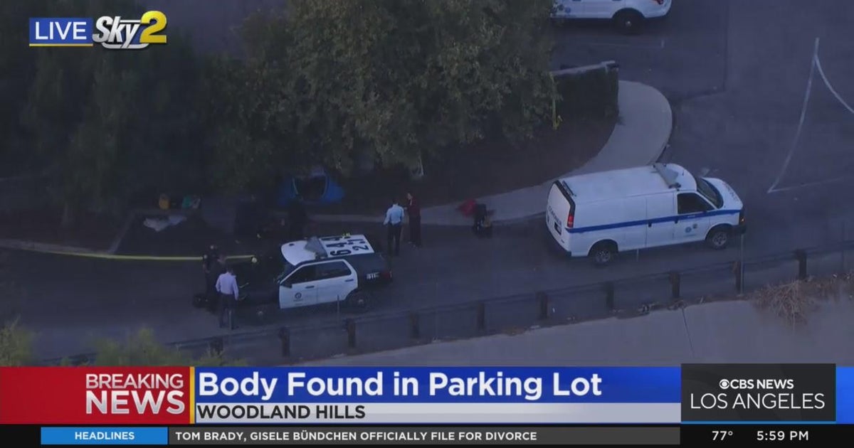 Investigation Underway After Body Found In Woodland Hills Parking Lot