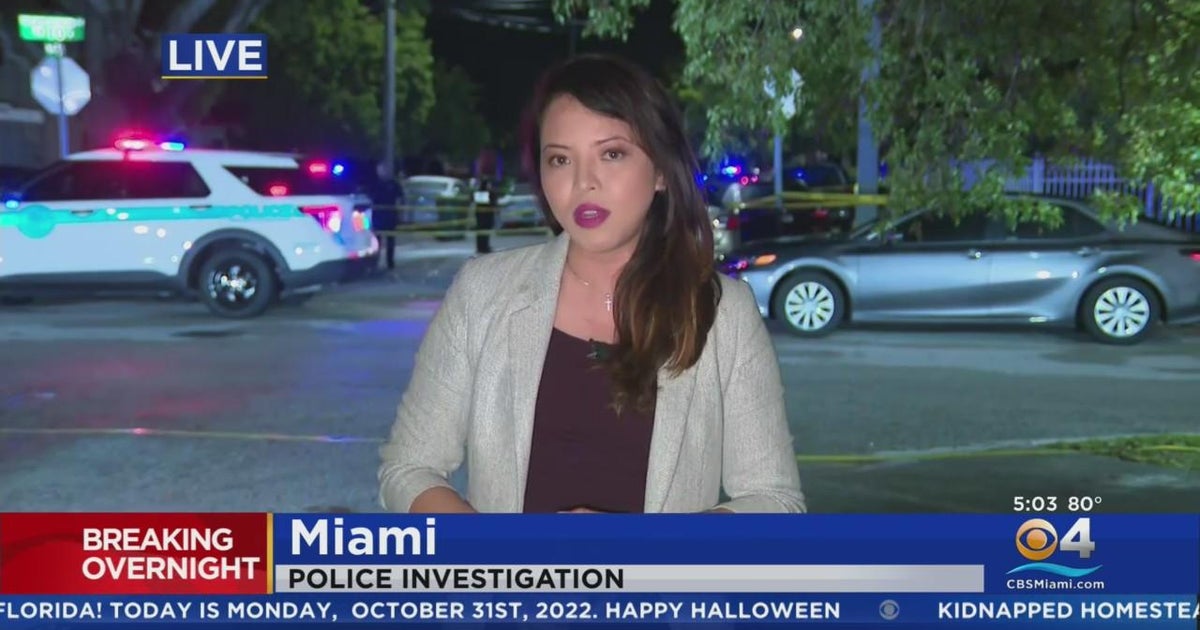 Large Miami police investigation in Model City - CBS Miami