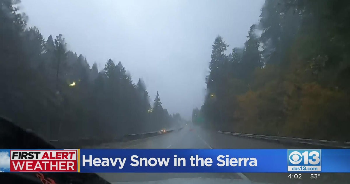 Heavy snow falls in the Sierra - CBS Sacramento