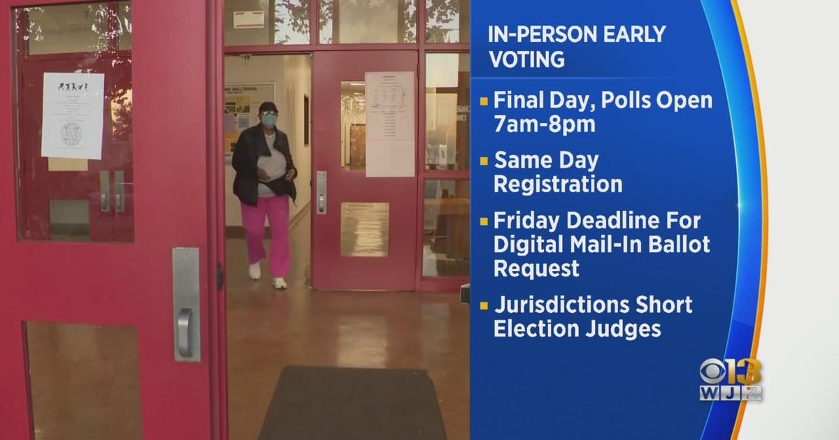 Early voting polls close Thursday as Election Day approaches - CBS ...