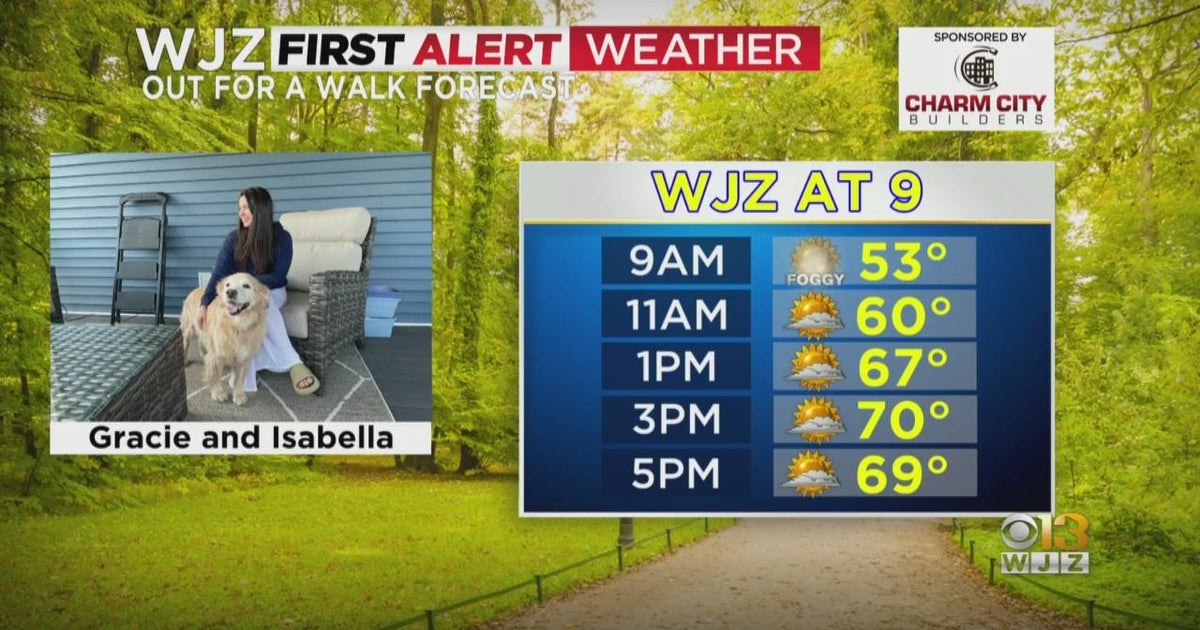 Meteorologist Tim Williams has your Friday morning forecast - CBS Baltimore