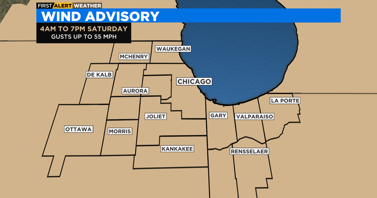 Chicago First Alert Weather: Wind advisory begins at 4 a.m. Saturday ...