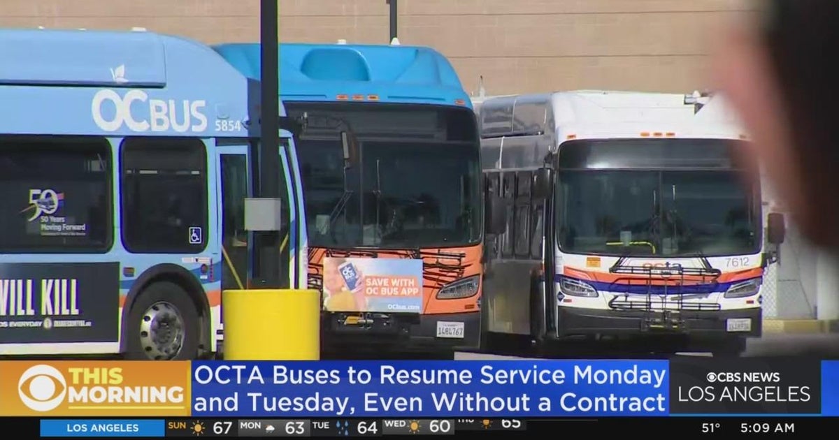 OCTA buses to resume service on Monday through Tuesday even without a ...