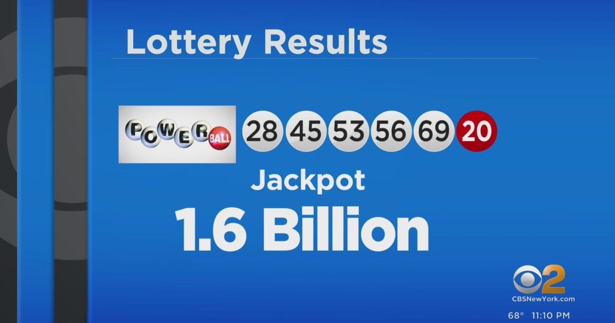 Winning numbers drawn for record $1.6 billion Powerball jackpot - CBS ...