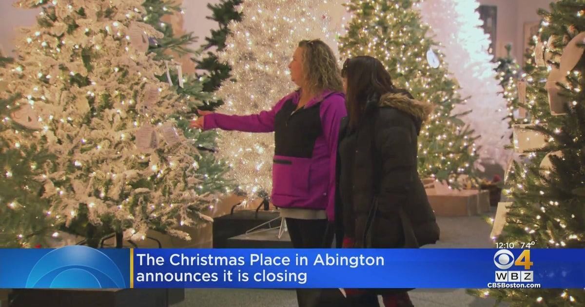 The Christmas Place in Abington plans to close - CBS Boston