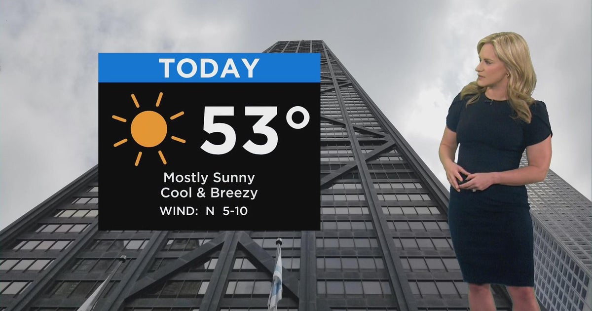 Chicago First Alert Weather: Sunny, cooler day Monday - CBS Chicago