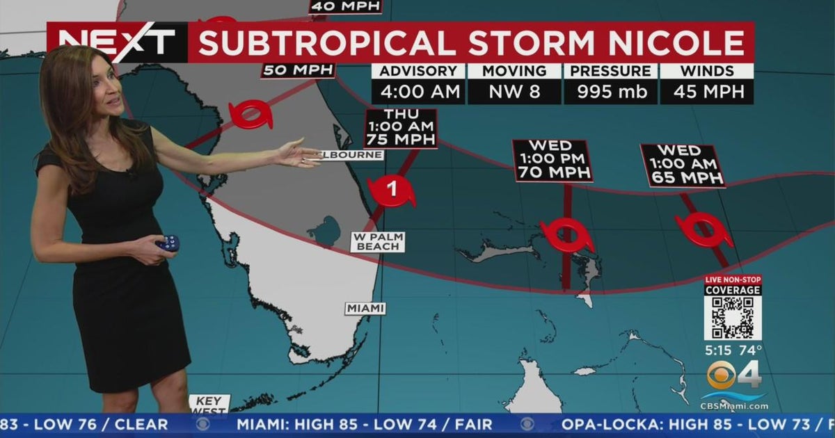 NEXT Weather: Tracking Nicole 11/8/2022 5AM - CBS Miami
