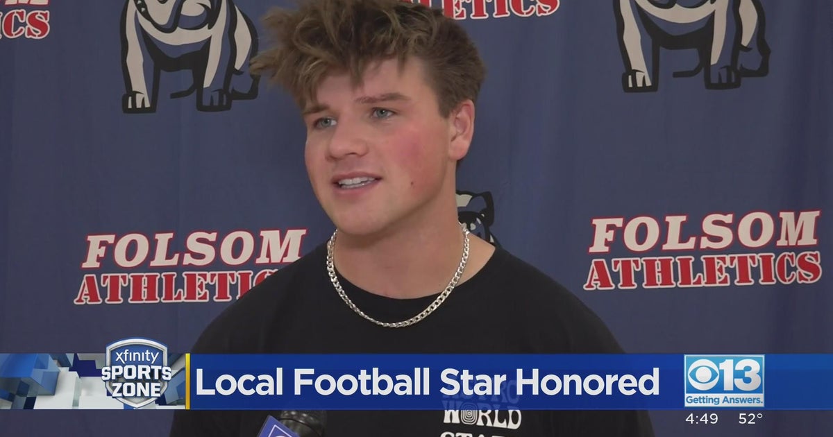 Folsom football star named high school All-American - CBS Sacramento