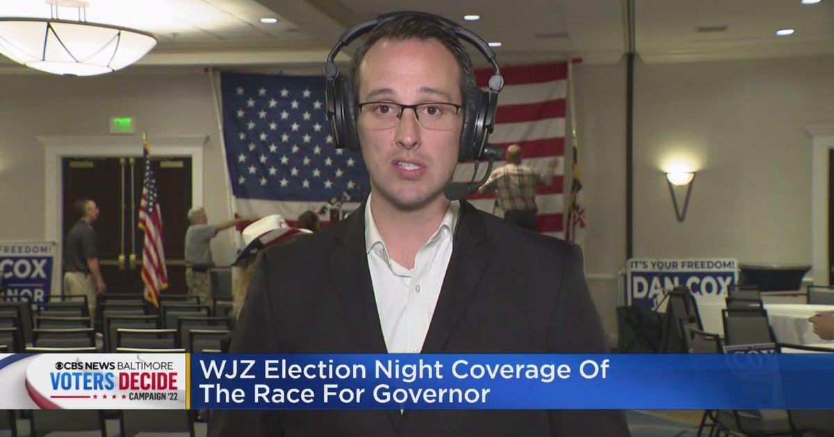 Dan Cox election party underway as polls close - CBS Baltimore