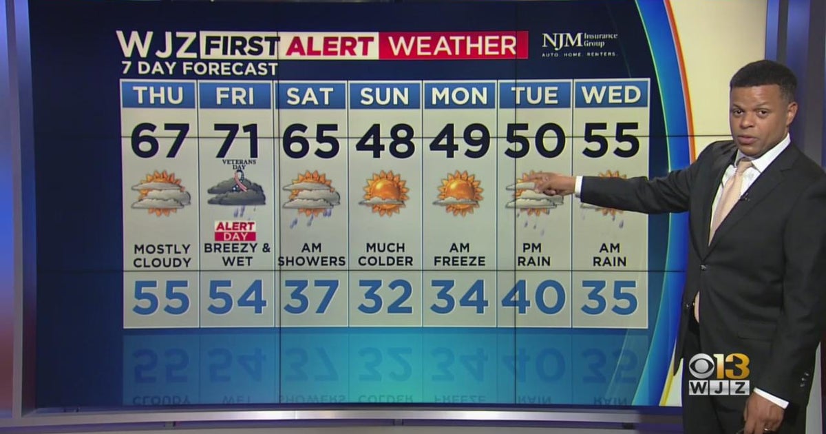 Meteorologist Derek Beasley has your Wednesday afternoon forecast - CBS ...