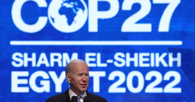 President Biden delivers remarks on U.S. climate initiatives at COP27 climate summit in Egypt ...