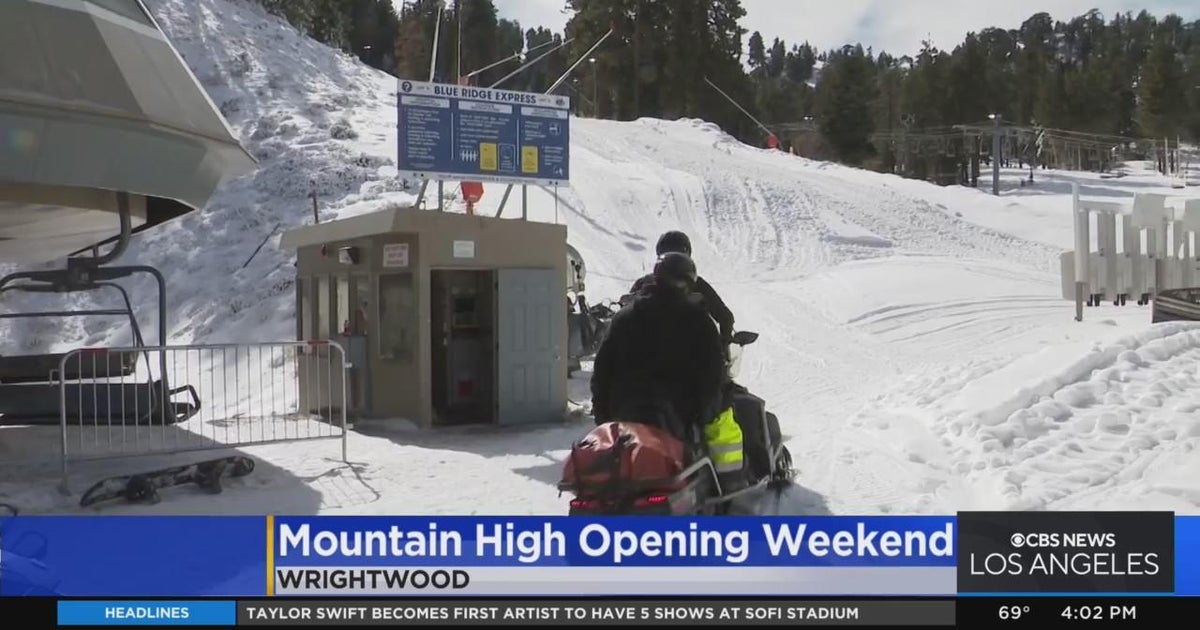 Ski season opens Saturday at Mountain High - CBS Los Angeles