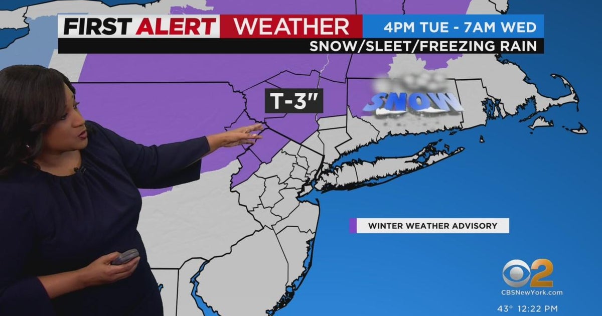 First Alert Weather: Rain, sleet and snow - CBS New York