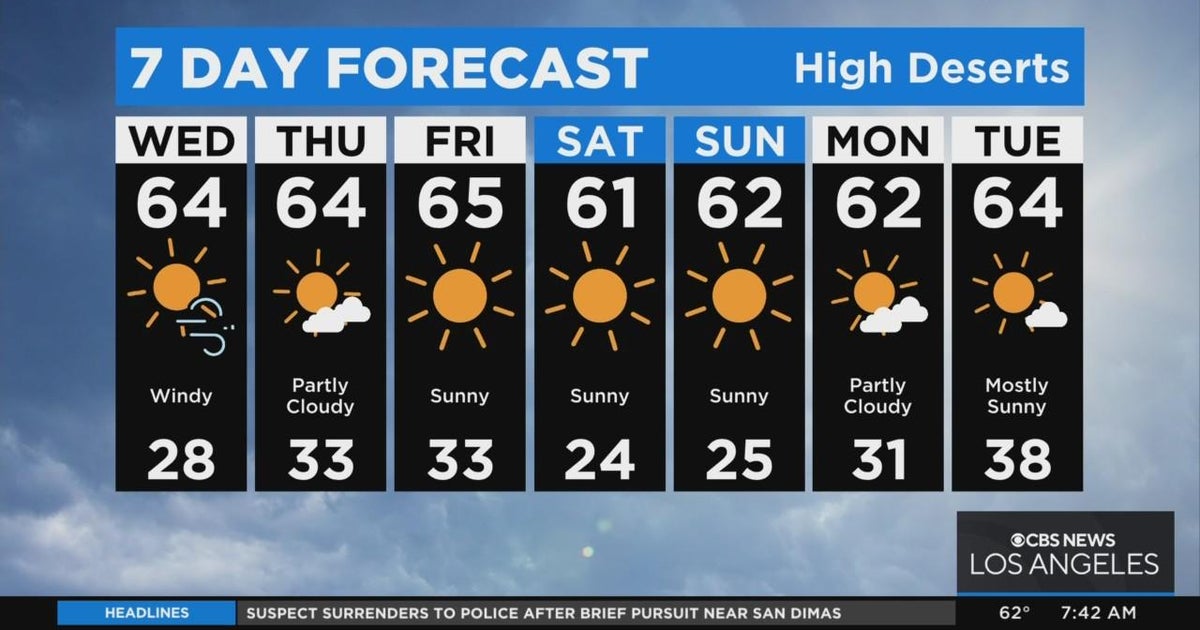 Wednesday morning weather forecast (Nov. 16) - CBS Los Angeles