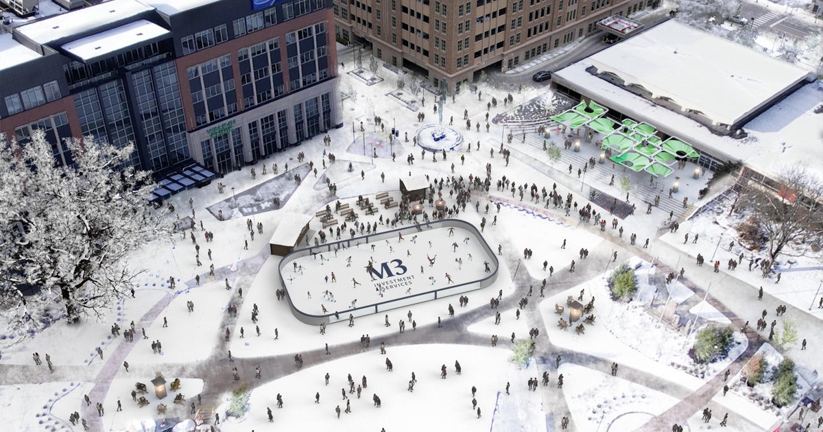 New ice rink opening in Downtown Royal Oak this weekend - CBS Detroit
