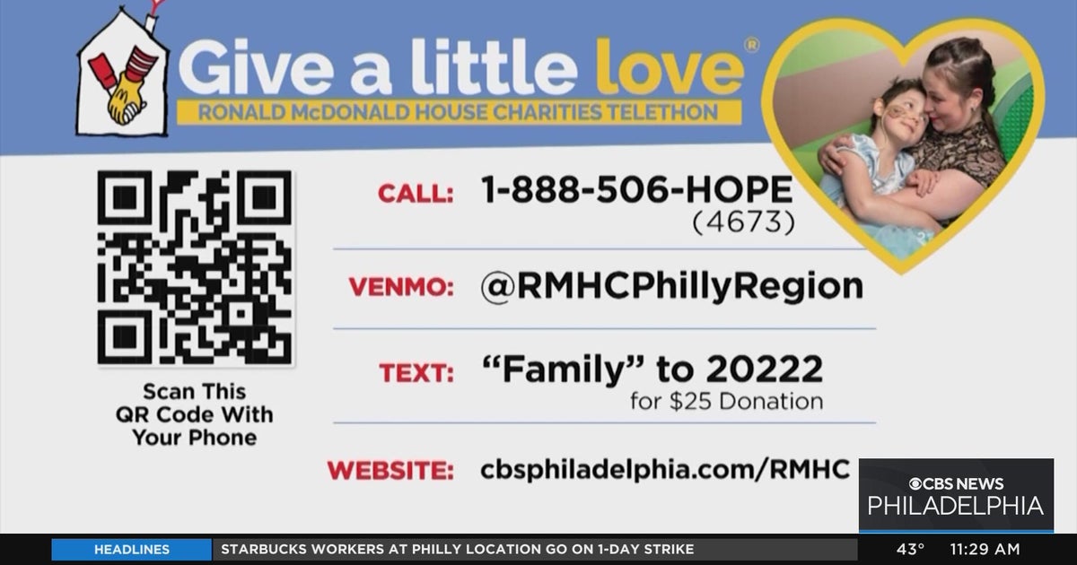 Ronald McDonald House Charities Telethon: Give a Little Love - CBS Philadelphia