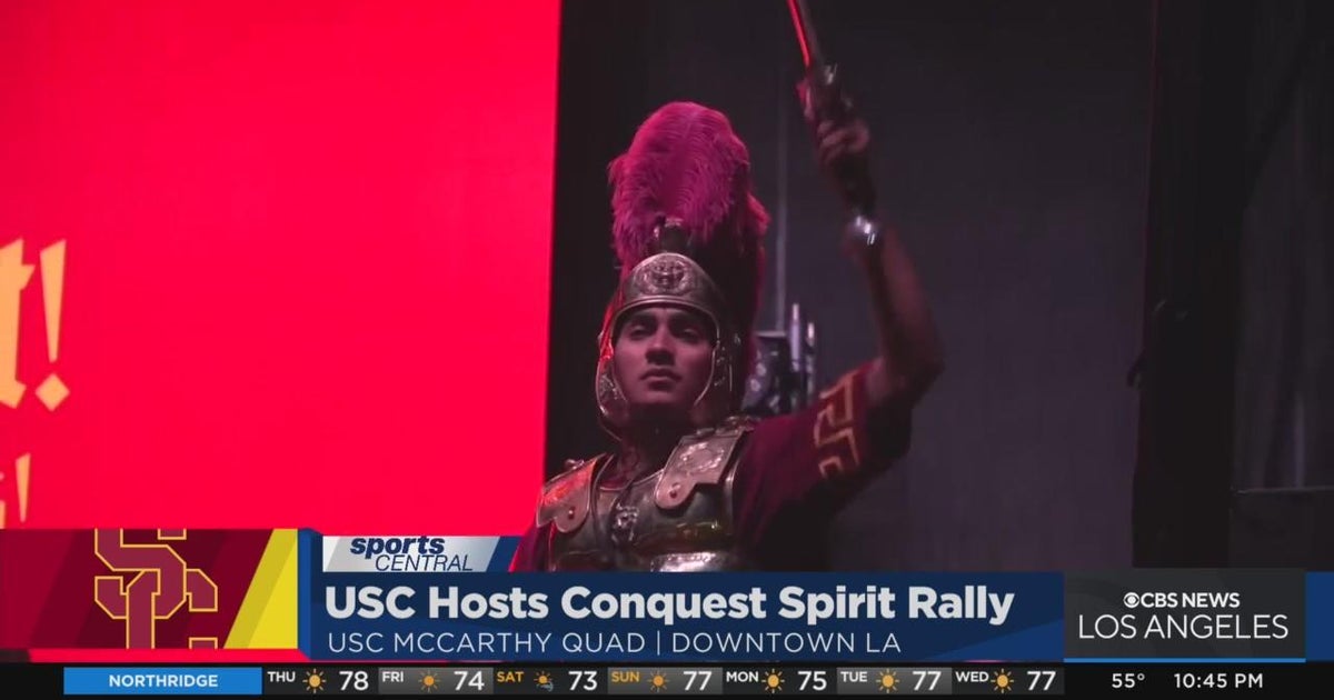 USC hosts conquest spirit rally ahead of Crosstown Rivalry game vs UCLA ...