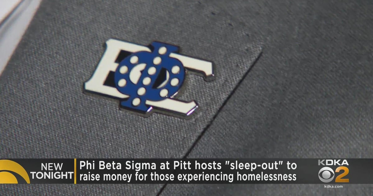 Fraternity holds sleep-out for good cause - CBS Pittsburgh